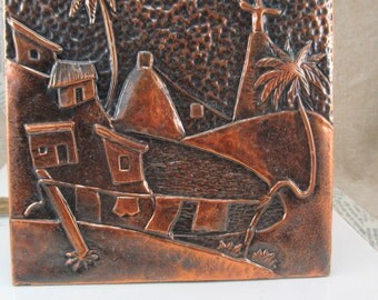 Unique copper repousse related items | Etsy