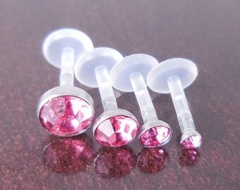 16G 6 8 or 10mm Quad Triple Forward Helix BioFlex Earring