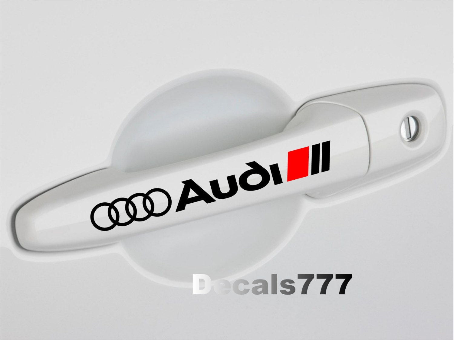 Audi Door handle decal Racing Sport S Line QUATTRO A3 A4 A5 A6