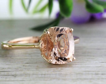 Morganite engagement ring | Etsy