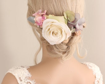 Hydrangea hair clip | Etsy