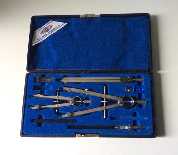 Alvin Precision Drawing Set/Vintage Alvin Drafting Set/German