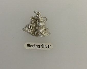 Silver wedding bells | Etsy