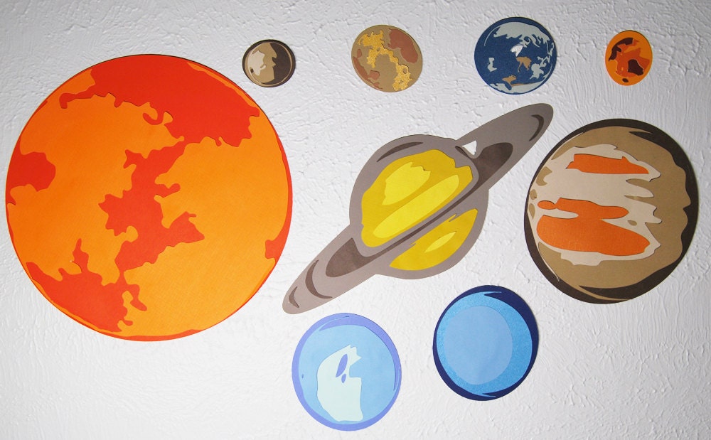 Planets Solar System Outer Space Wall Decorations Birthday