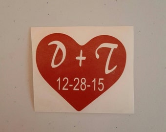 Couple car decals | Etsy