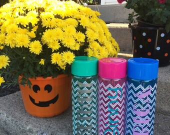 Chevron water bottle | Etsy
