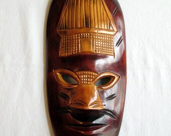 African wood mask | Etsy