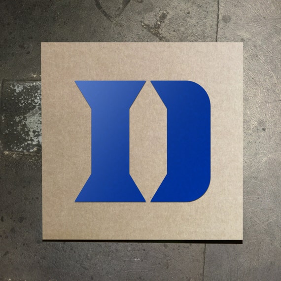 Duke Blue Devils Stencil by TheStencilStop on Etsy