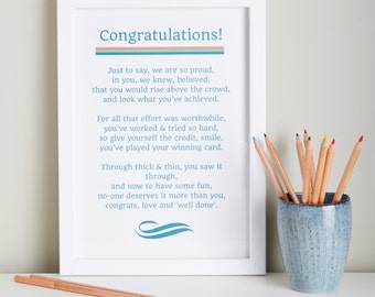 Graduation poem | Etsy