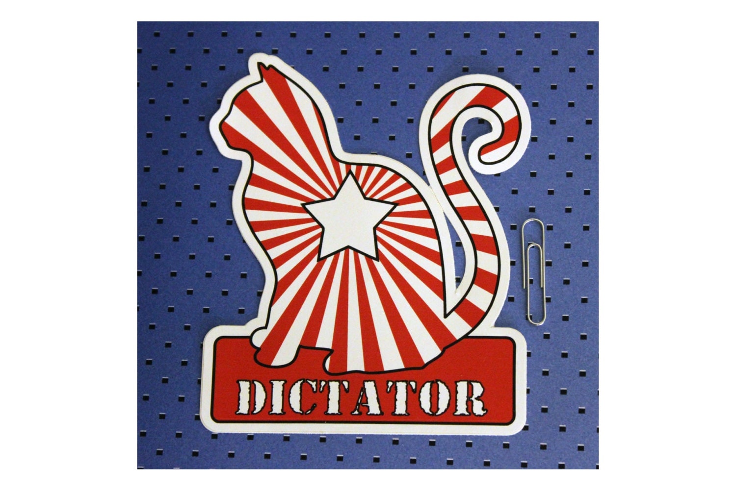 Dictator Cat Bumper Sticker