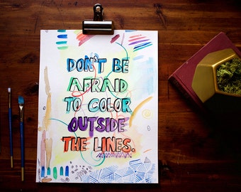 Color outside lines | Etsy