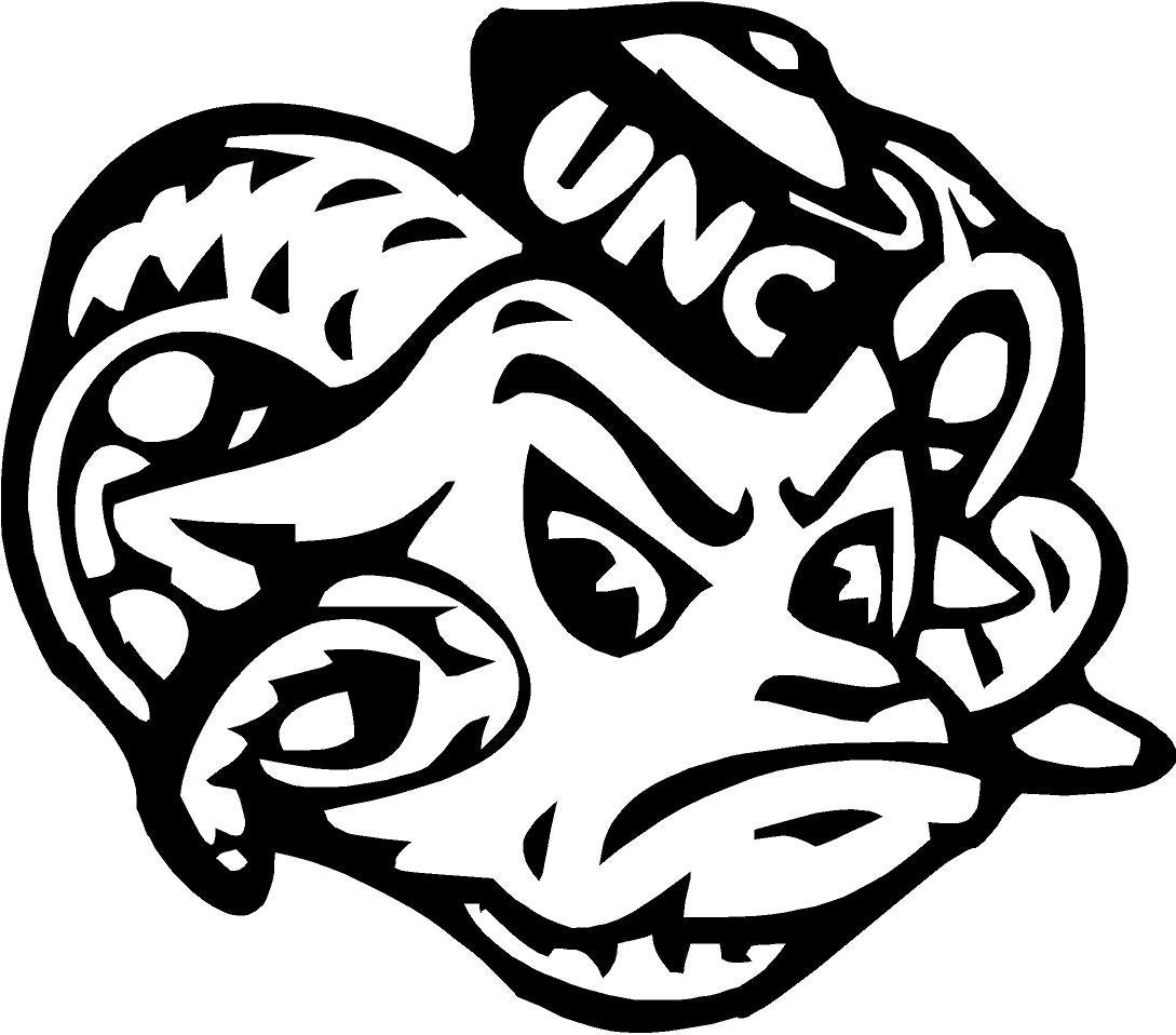 Car decal window decal cell phone decal UNC Tar Heels Ram
