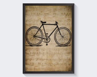 Retro cycling poster | Etsy