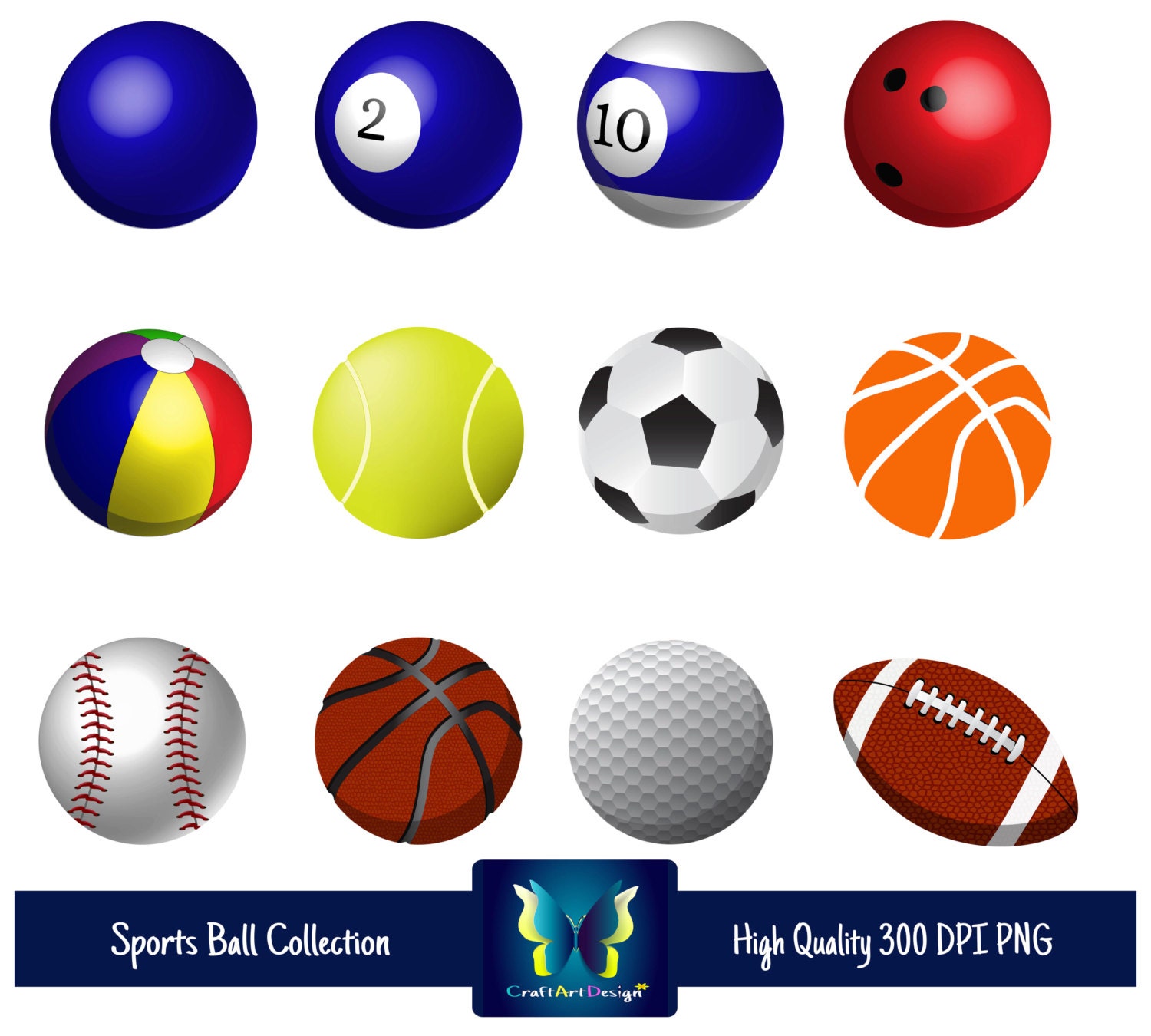 Sport Balls Clipart Baseball Clipart Football Clipart