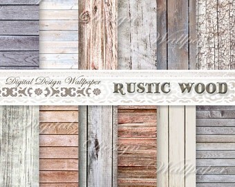 COMMERCIAL USEWood Digital Paper Rustic Wood Digital Paper