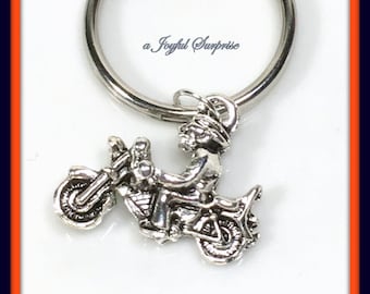 Motorcycle keychain | Etsy