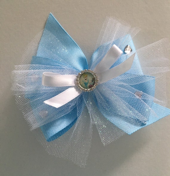 Cinderella Hair Bow Cinderella Bow Disney by LittleBelleBowtique