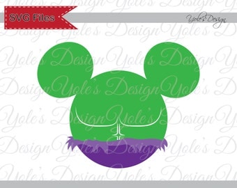 Hulk mickey | Etsy