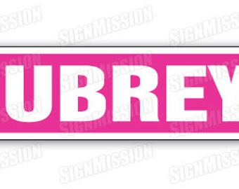 Aubrey name sign | Etsy