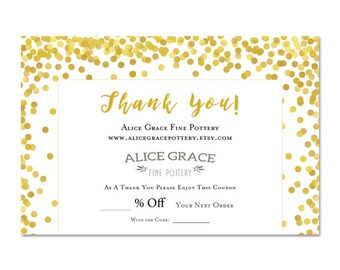 Thank you coupon | Etsy