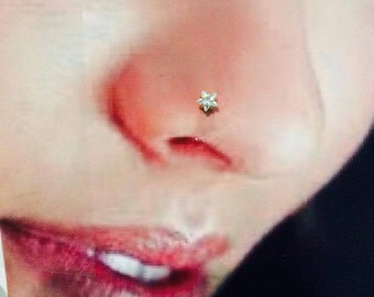 Items similar to Star Nose Ring on Etsy