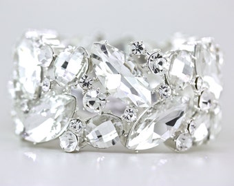 Gold Crystal BraceletBridal Gold Crystal by SophiaGraceJewels