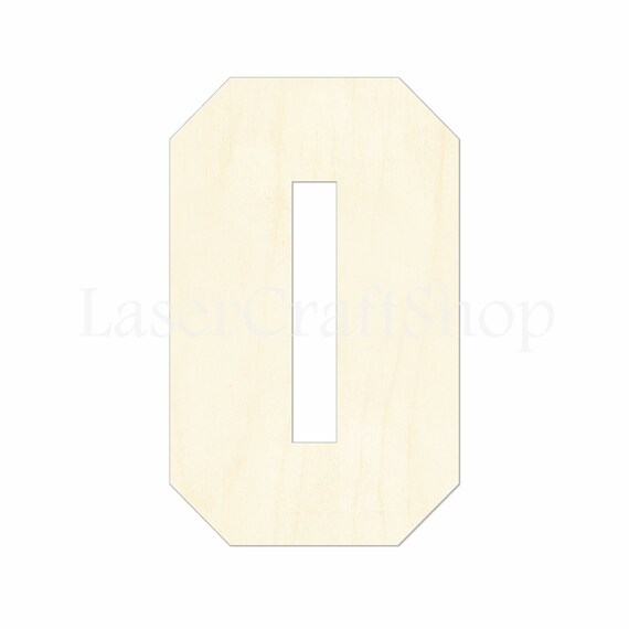 2 34 Wooden number 0 Wood Number 0 Cutout