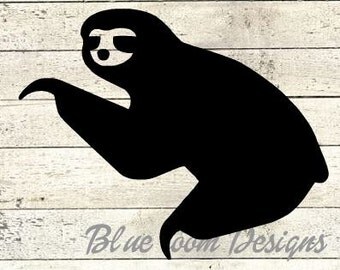 Sloth decal | Etsy