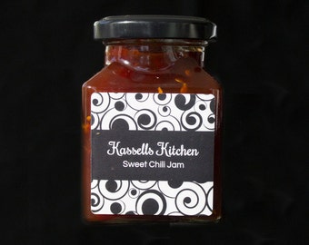 Items similar to Beautiful, contemporary and quirky hand-drawn preserve ...