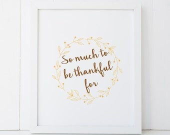Items similar to Fall Autumn Printable I'm Thankful For Cards, Instant ...