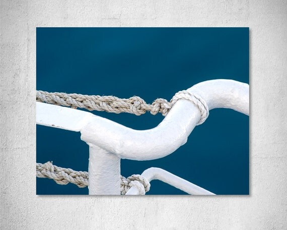 Items similar to Nautical photography Rope photography Sailboat photo ...