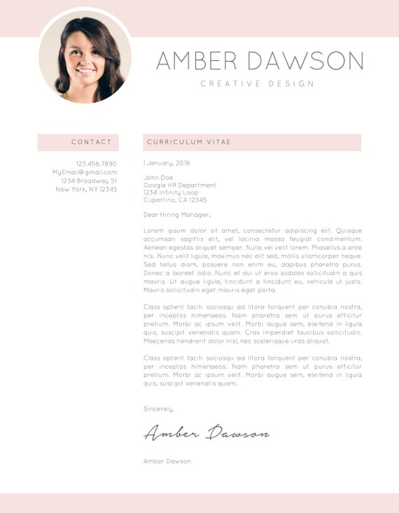 Modern Resume Template US Letter 1 & 2 Page by ModernResumeCo