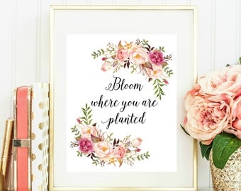 Bloom where you are | Etsy