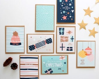 Christmas card set | Etsy