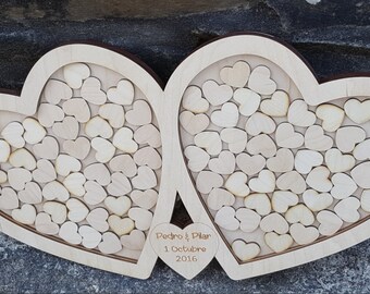 Wooden heart box | Etsy