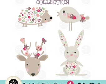 Baby animals clipart | Etsy