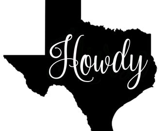 Howdy decal | Etsy