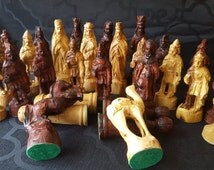 Unique antique chess set related items | Etsy