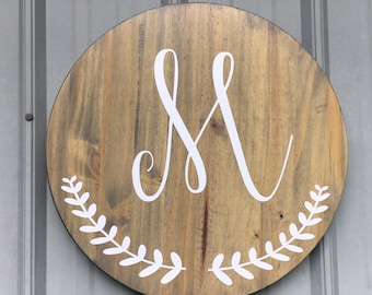 Round wood sign | Etsy