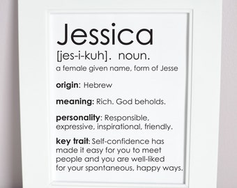 Name meaning sign | Etsy