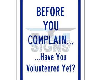 No complaining sign | Etsy