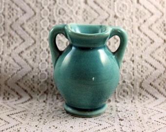 Teal flower vase | Etsy