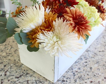 White distressed box | Etsy