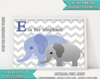 Elephant alphabet | Etsy