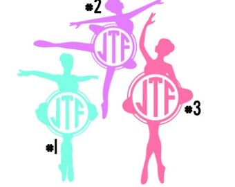 Dance monogram | Etsy