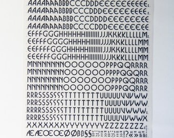 Rub on letters | Etsy