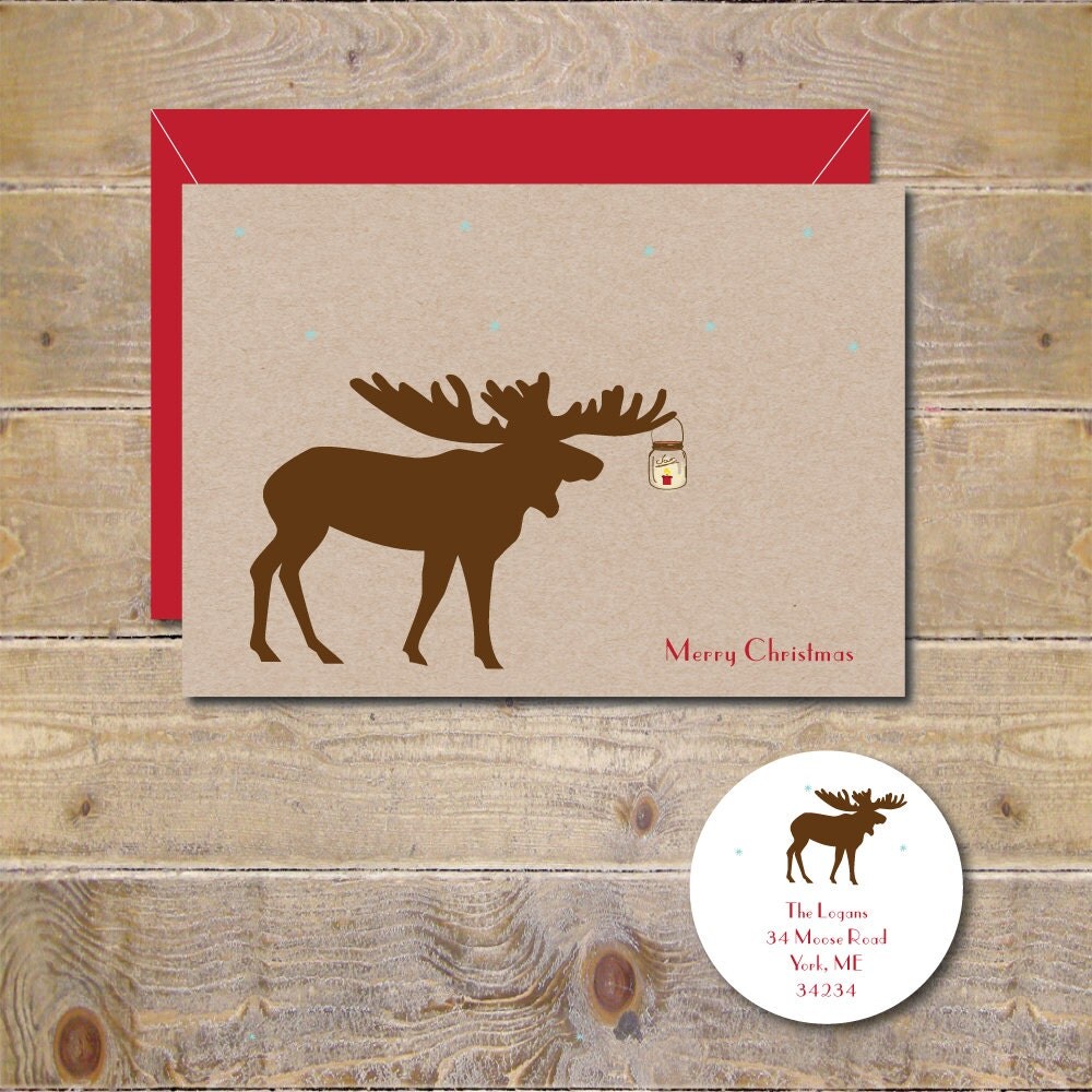Moose Moose Christmas Cards Christmas Cards Holiday Cards