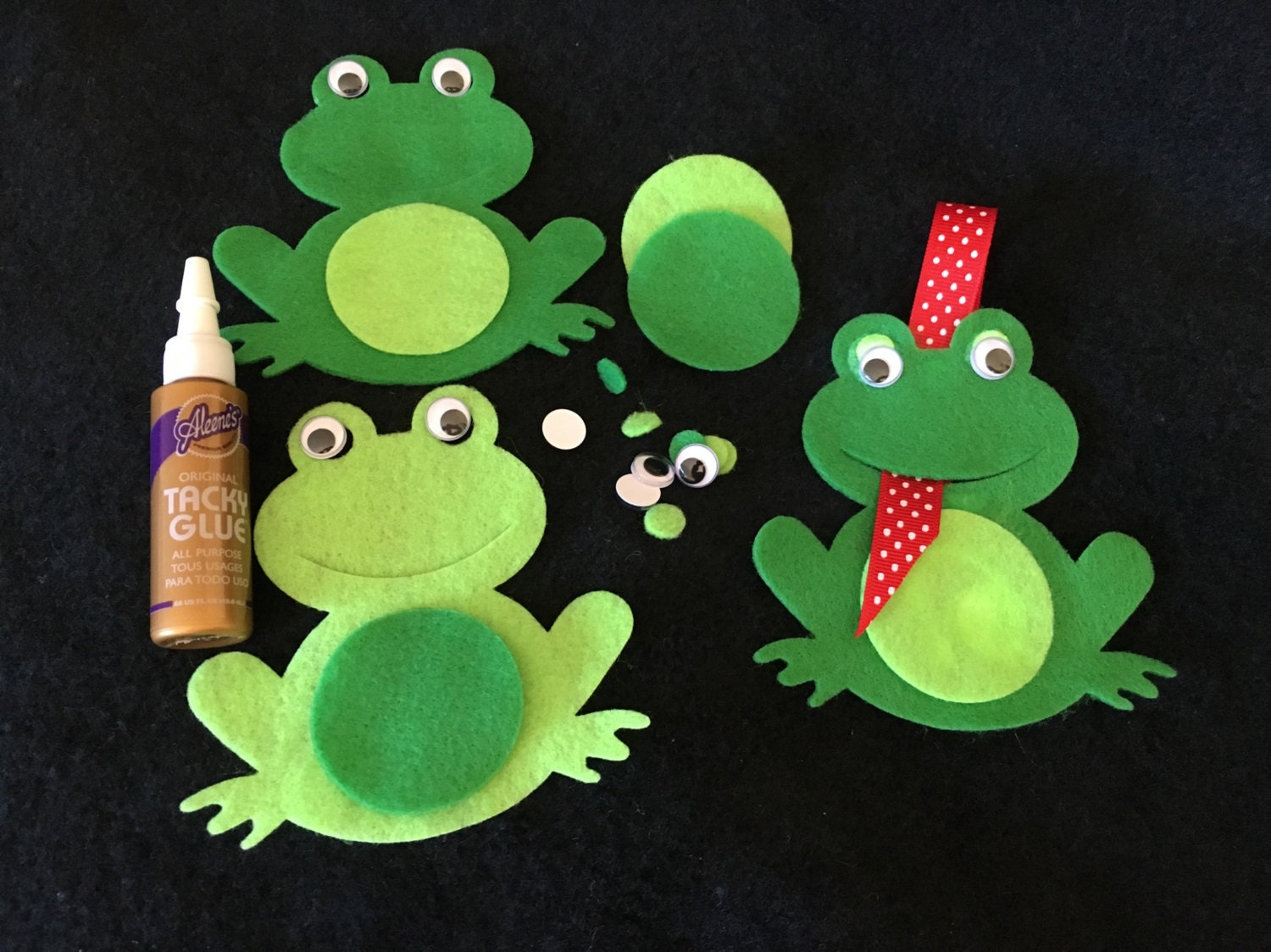 Felt Frog Shapes-DIY Kits for Parties and School-Boy Birthday