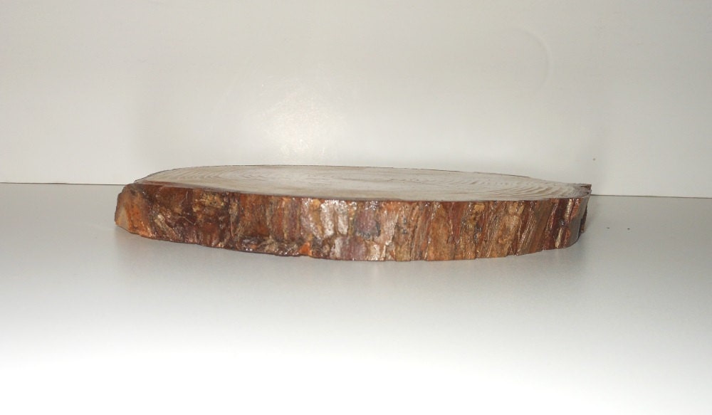 Western Red Cedar 8 9 inch Diameter Tree Platter For Rustic