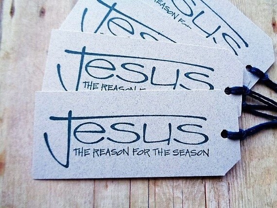 Religious Christmas Gift Tags Christian Catholic Jesus